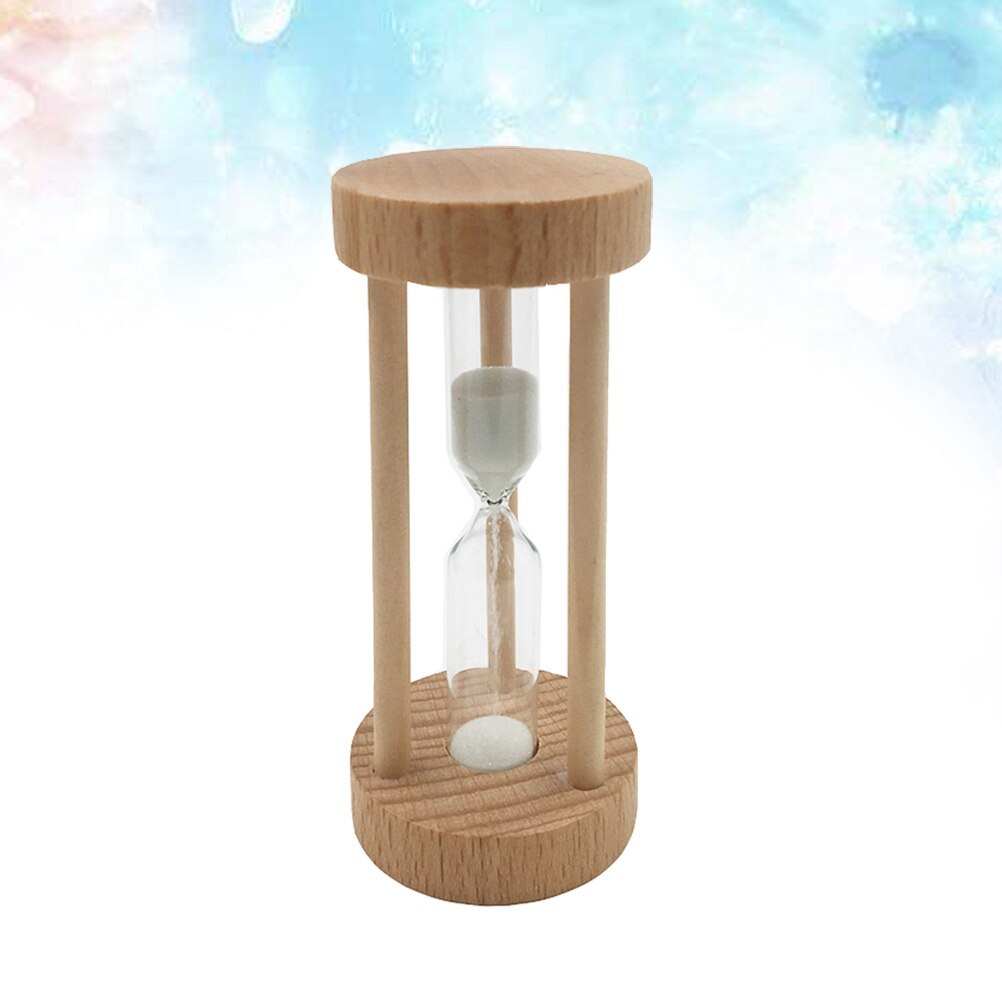 3 Min Houten Zandloper Zandloper Wit Zand Timer Kl... – Vicedeal