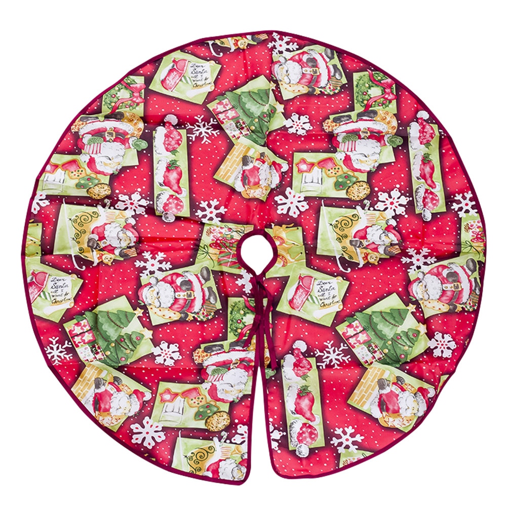 90cm Christmas Tree Skirt Cloth Santa ClausBase Tr... – Grandado