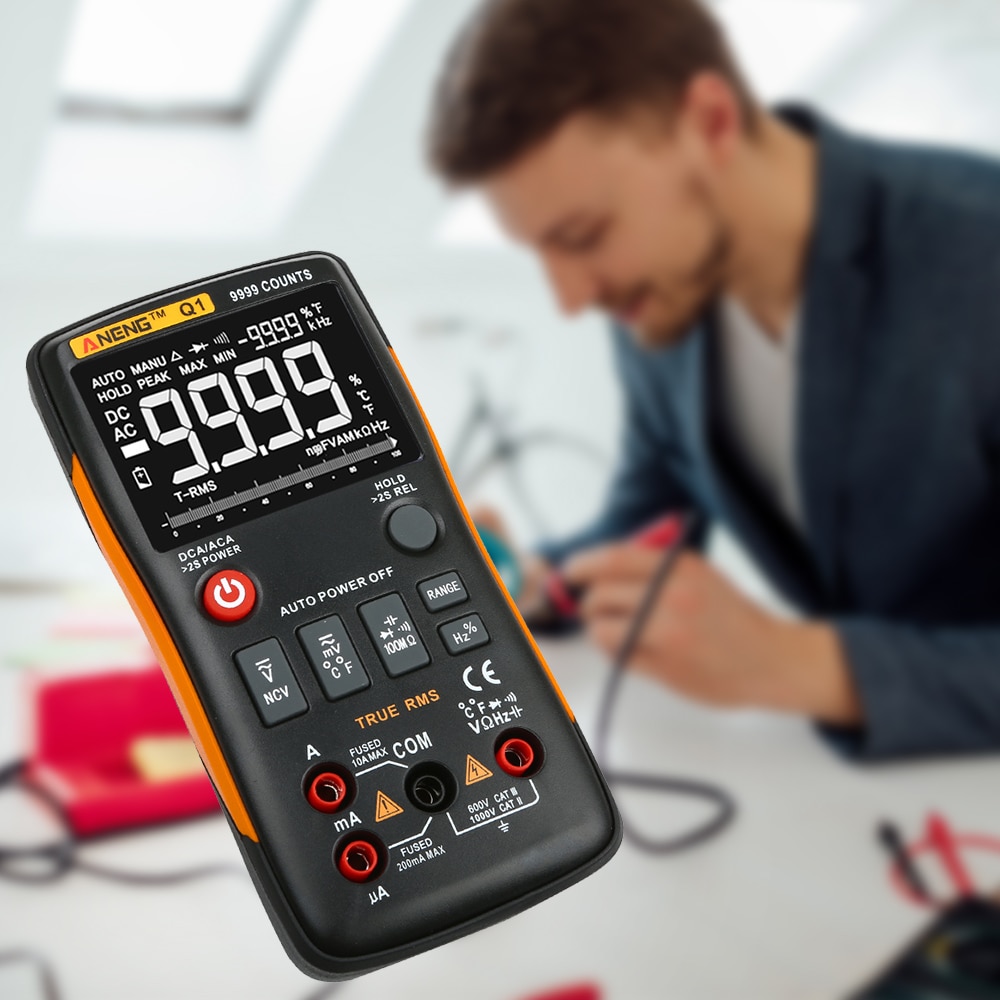 Q1 digital multimeter transistor tester 9999 tælle... – Vicedeal