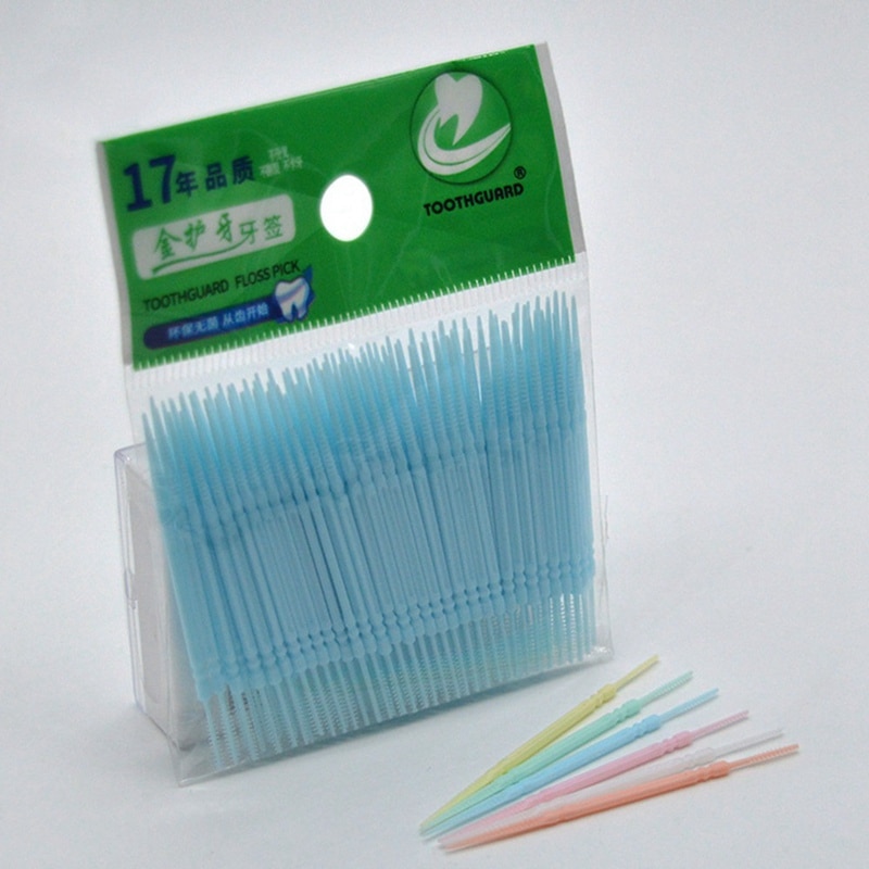 100pcs/pack Double-headed Dental Brush Teeth Stick... – Grandado