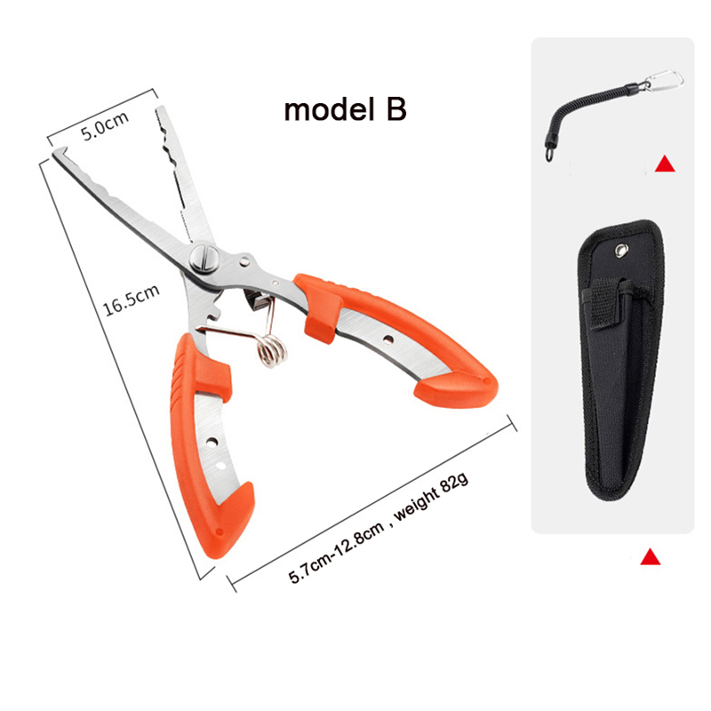 Multifunktions fisketång sax flätlina lockklippare... – Grandado