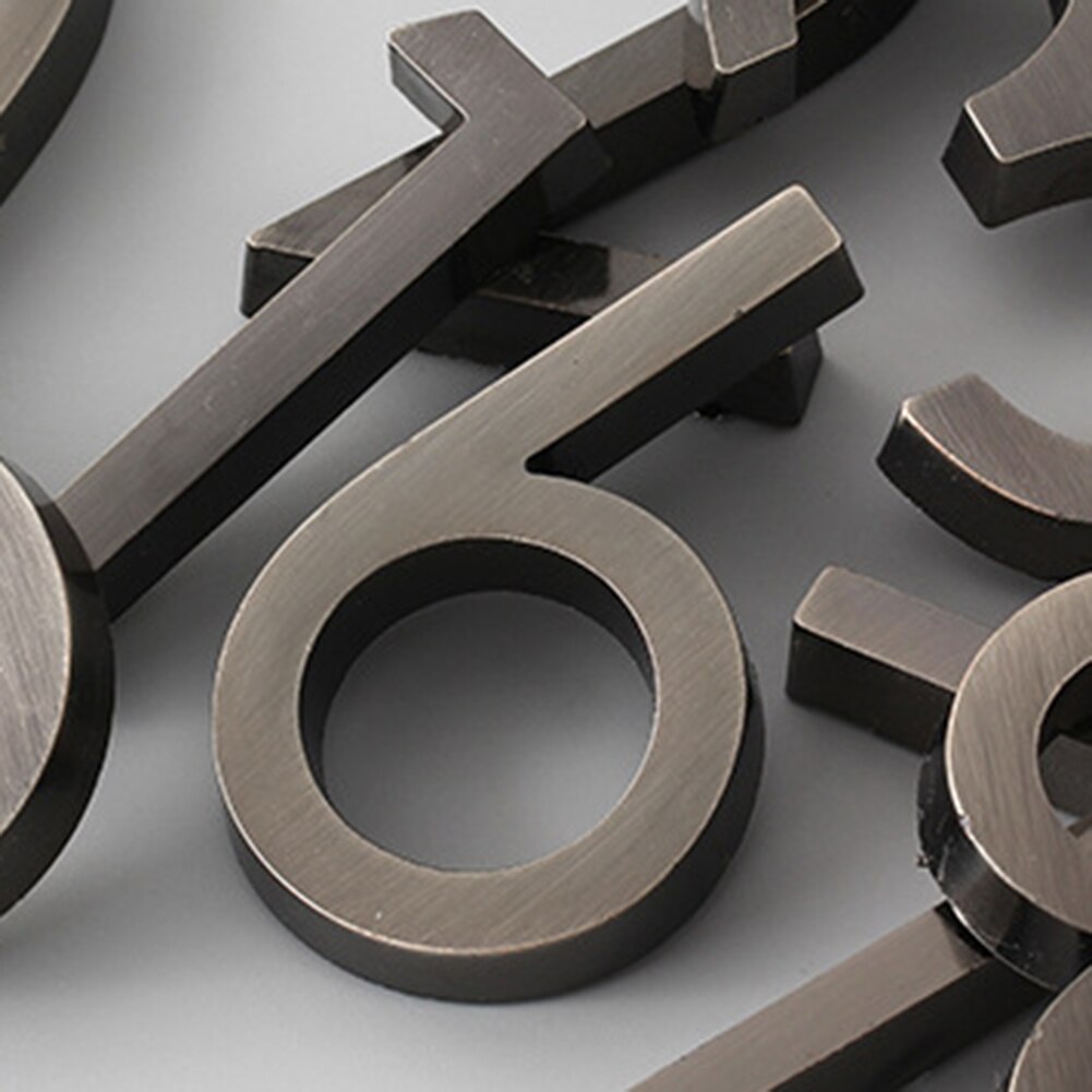 1pc Numeral Door Plaque House Drawer Sign Plating ... – Grandado