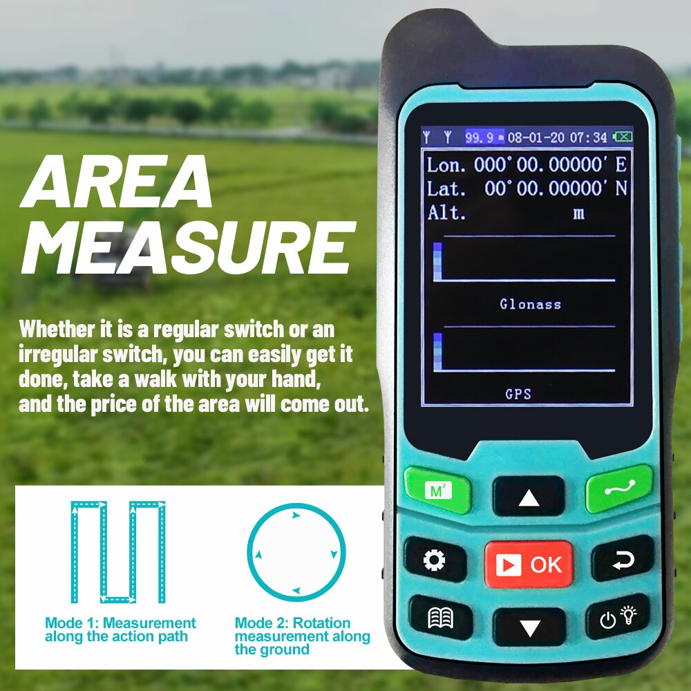 Mileseey GPS/Plough Land Meter MC8042 Handheld GPS... – Grandado