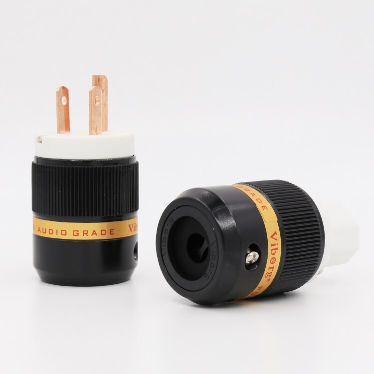 Viborg VPRC02 stekker rood koper hifi US power plu... – Vicedeal