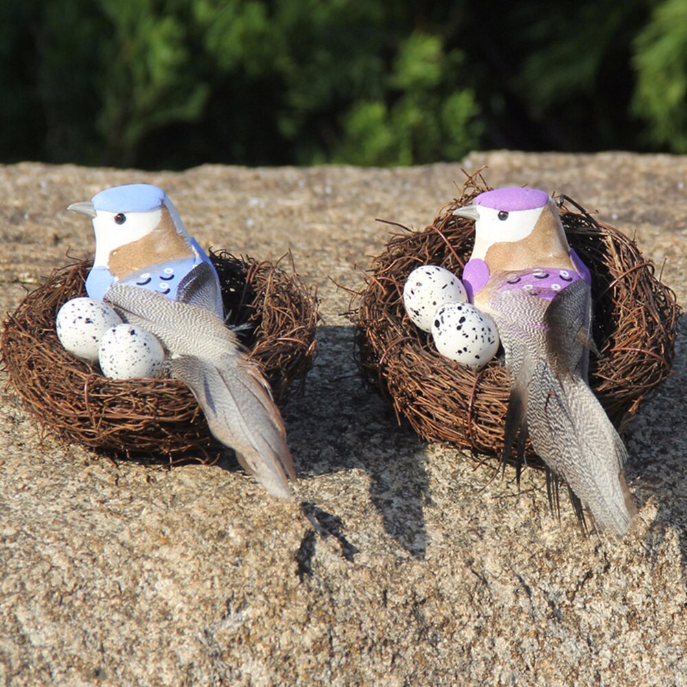 2Pcs Ostern Stroh Woven Vogel Nest Kreative Vogel ... – Vicedeal