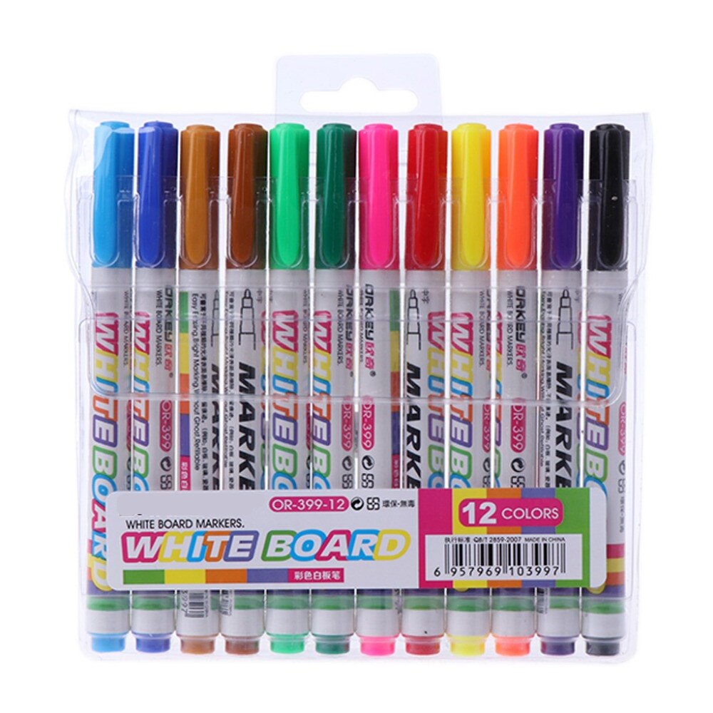 83XC 12 Colors Whiteboard Marker Non Toxic Mark Si... – Vicedeal