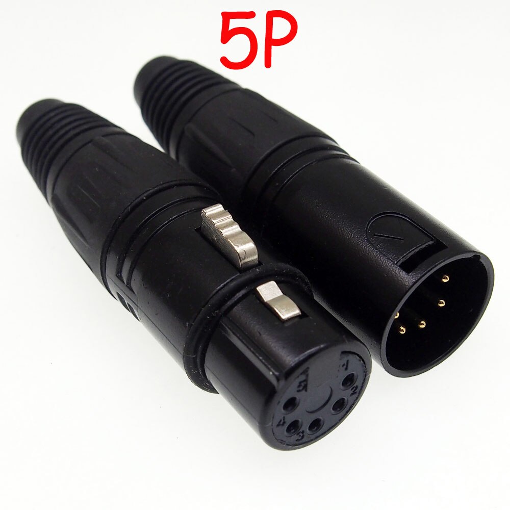 2pair Copper Pin Gold Plated 4-core or 5-core Cano... – Grandado