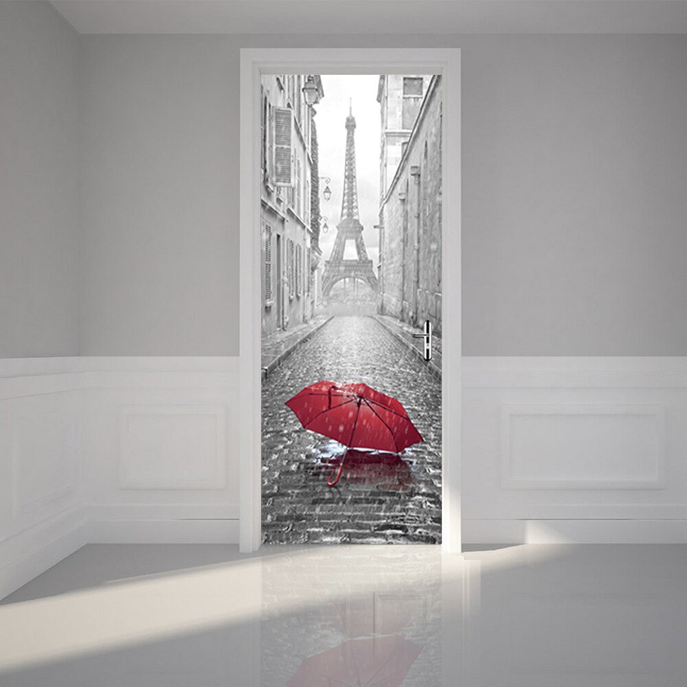 Modern 3D Door Sticker Wall Decal Mural Wallpaper ... – Grandado