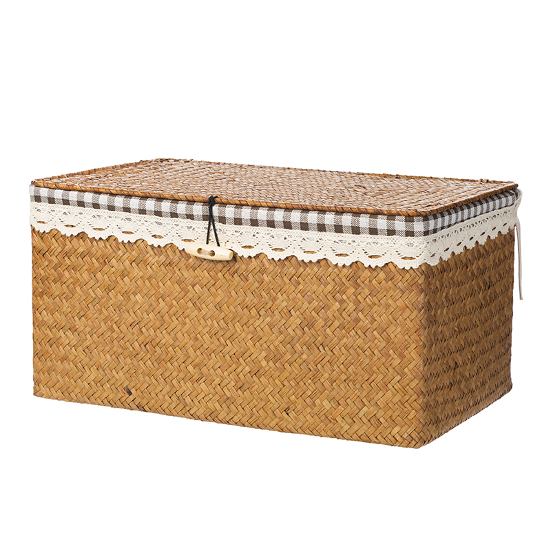 Natural Seagrass Storage Baskets Handwoven Wicker ... – Grandado