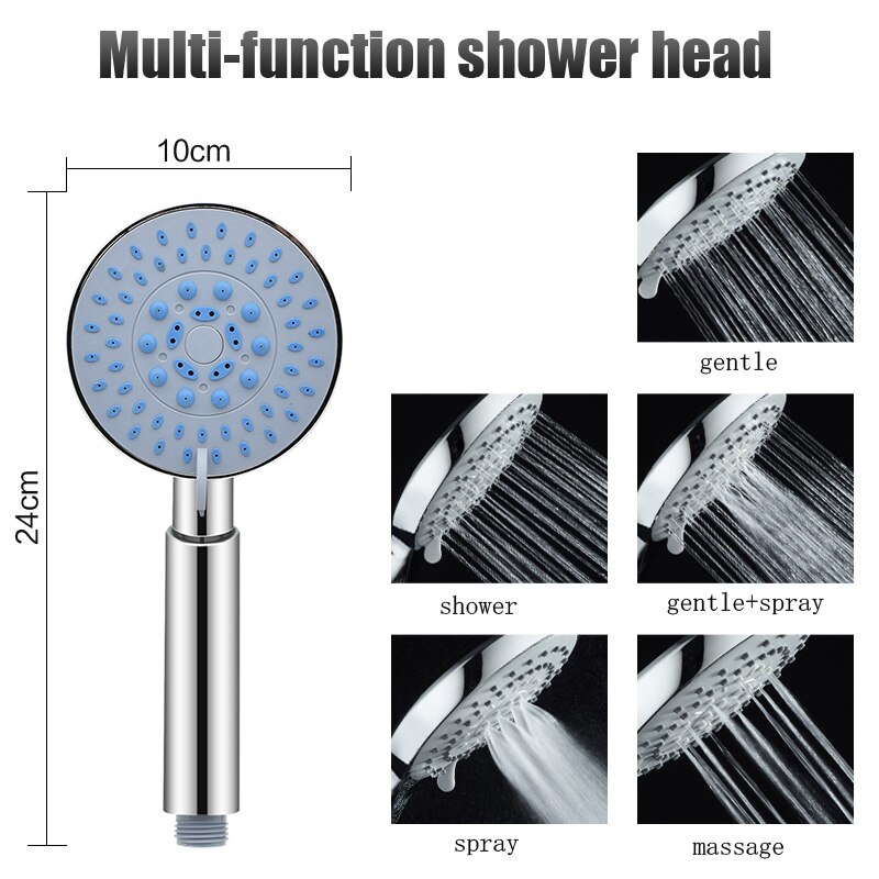 Multi functional 5 Mode LARGE Chrome Shower Handse... – Grandado