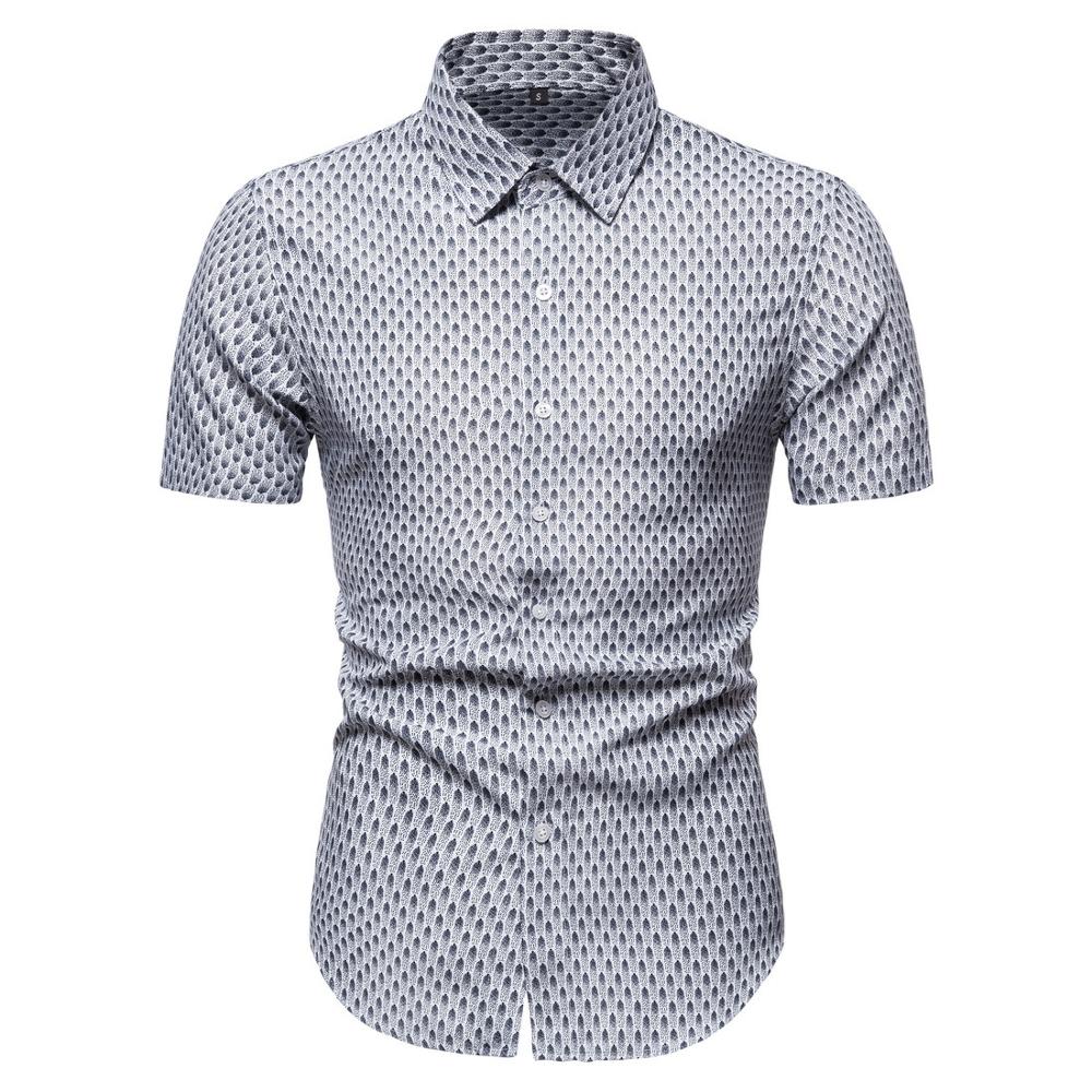 Shirts Mens Summer Casual Brand European Size Shor... – Grandado