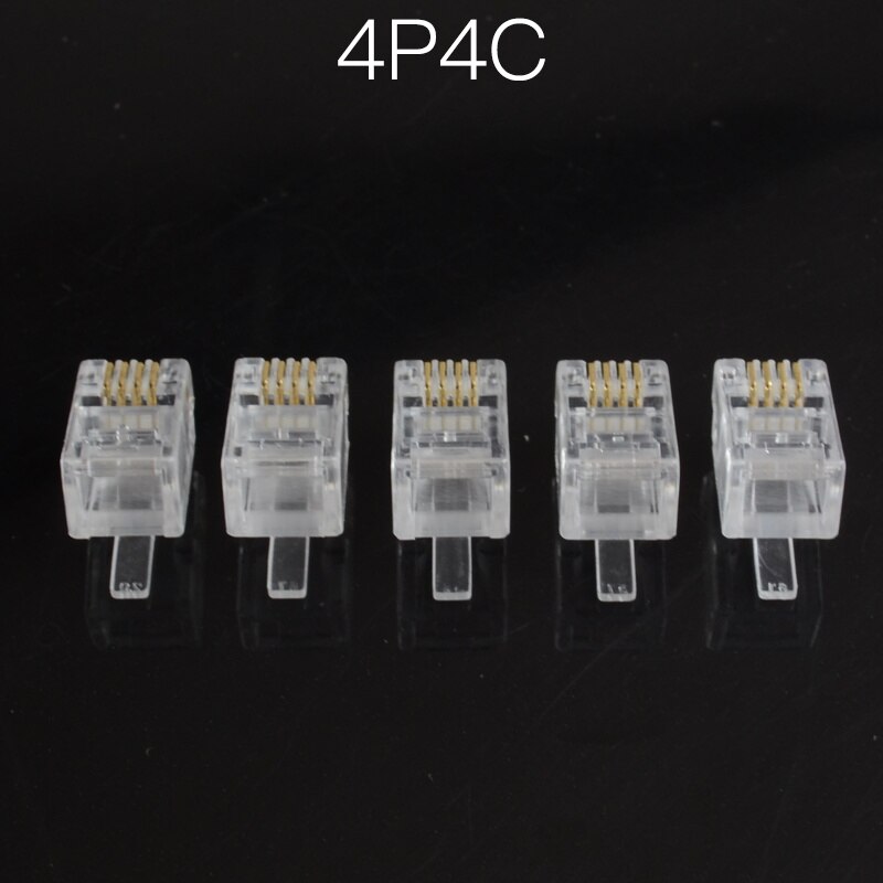 20pcs 4Pin RJ10 Telephone Cable End Connectors Plu... – Grandado