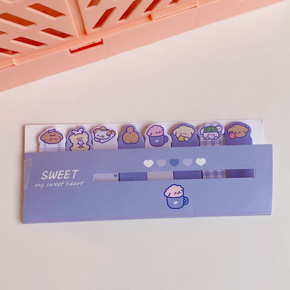 Cute Cartoon Memo Pad Bookmarks Fruits Bear Cat St... – Grandado