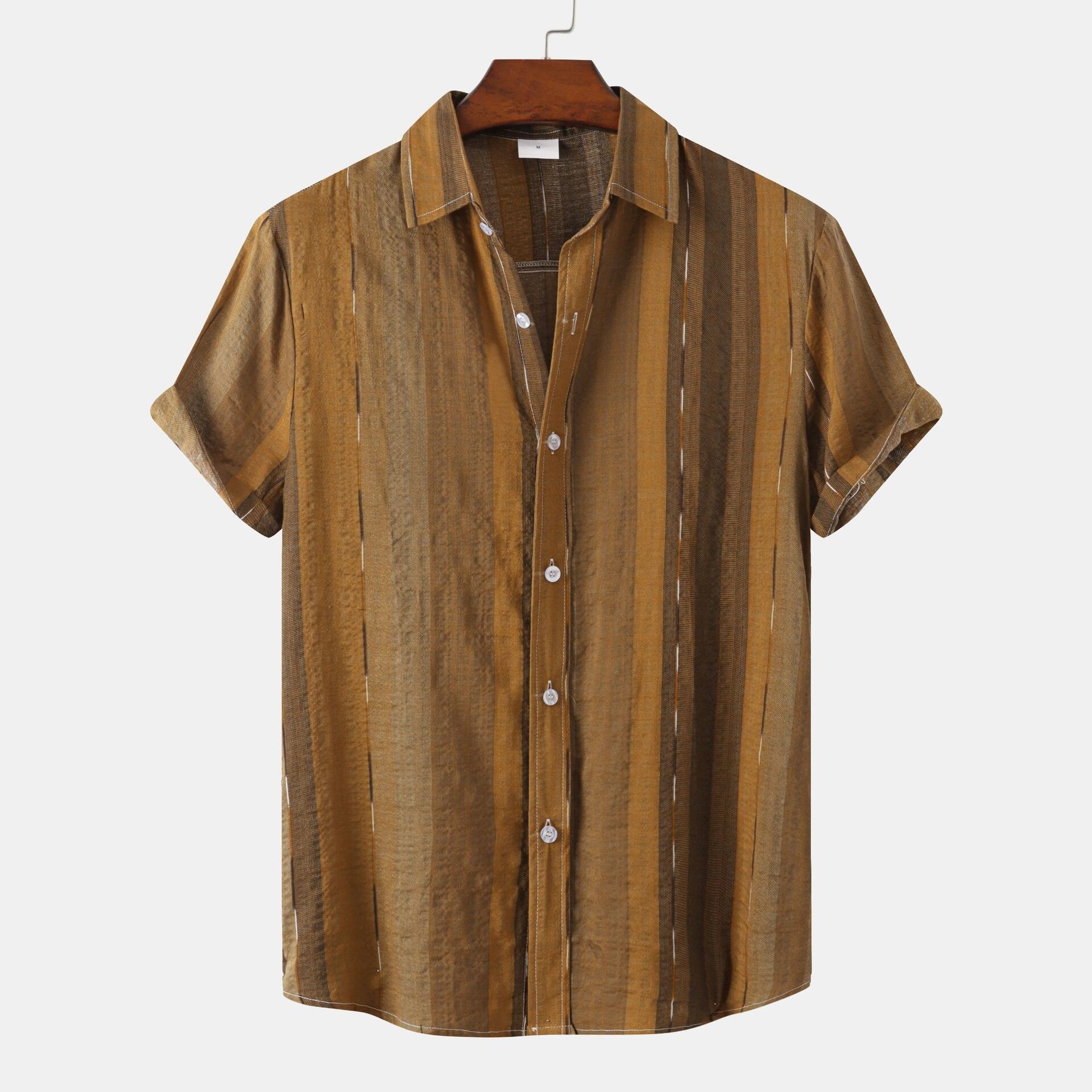 Summer Men's Vintage Striped Shirts For Men Sh... – Grandado