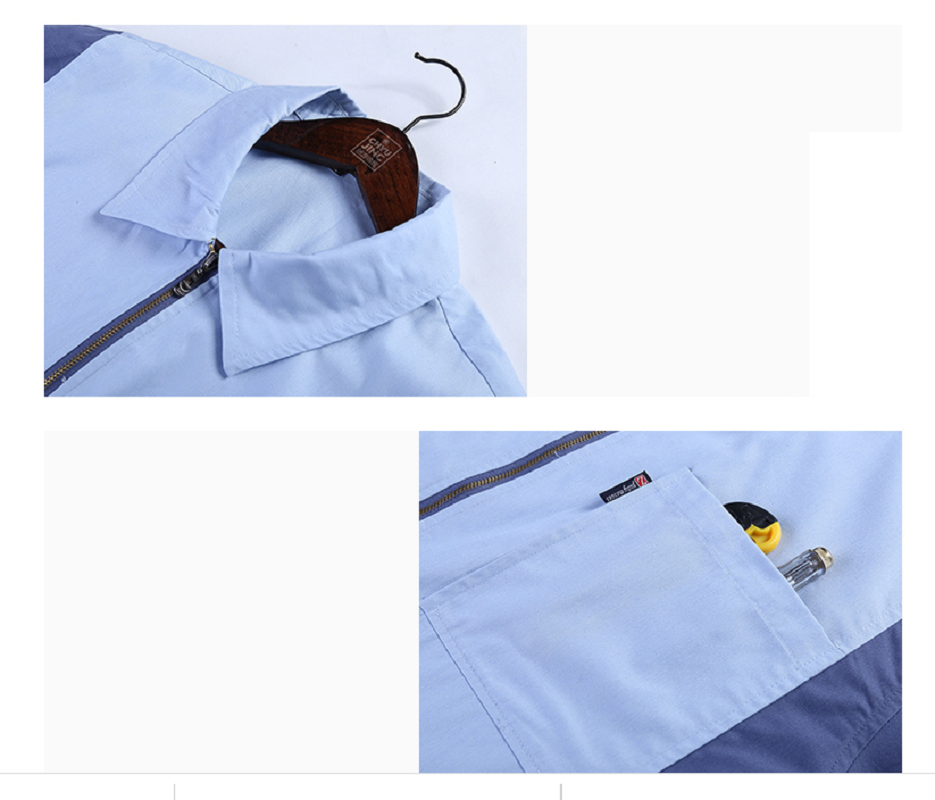 2020Summer working coverall contrast color Short s... – Vicedeal