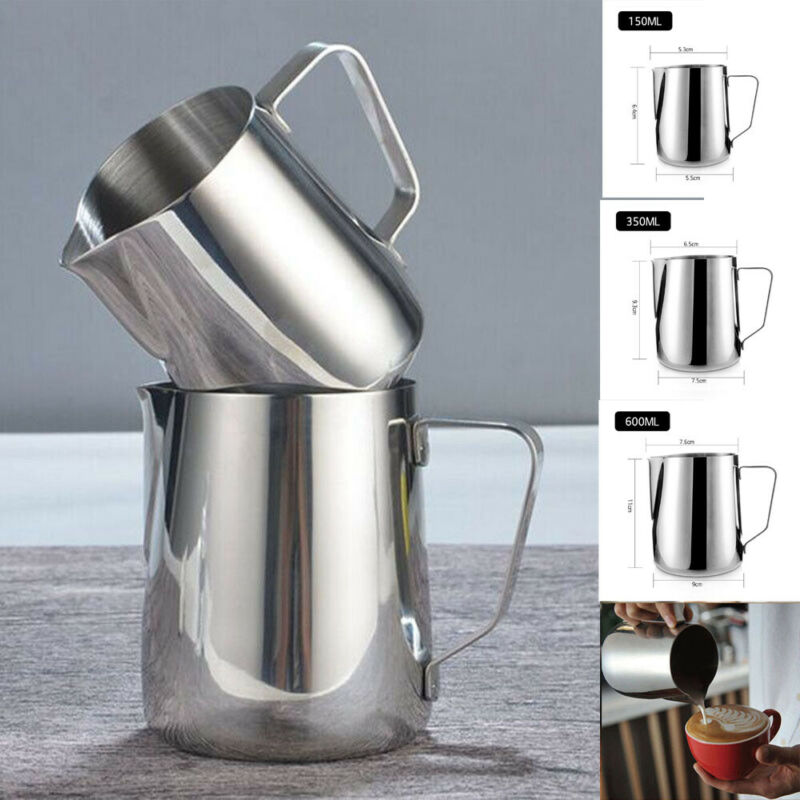 150/350/600ml Stainless Steel Coffee Pitcher Milk ... – Grandado