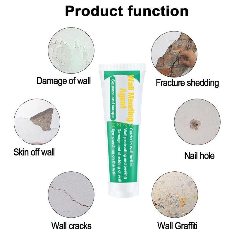Wall Mending Agent Repair Cream Crack Nail Repairi... – Vicedeal