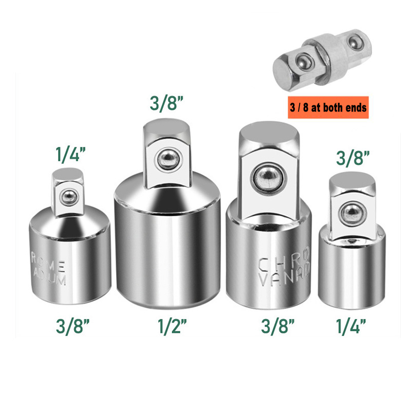 L-FIRST 1/4 3/8 1/2 Socket Ratchet Converter Adapt... – Grandado