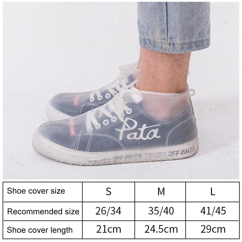 Rain Shoe Cover Waterproof Rubber Anti Slip Rain B... – Grandado