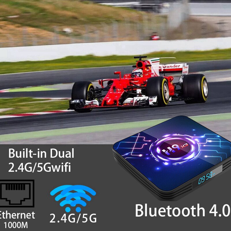 H9-X3 TV BOX S905X3 4 + 64G Dual WiFi Bluetooth 8K... – Grandado