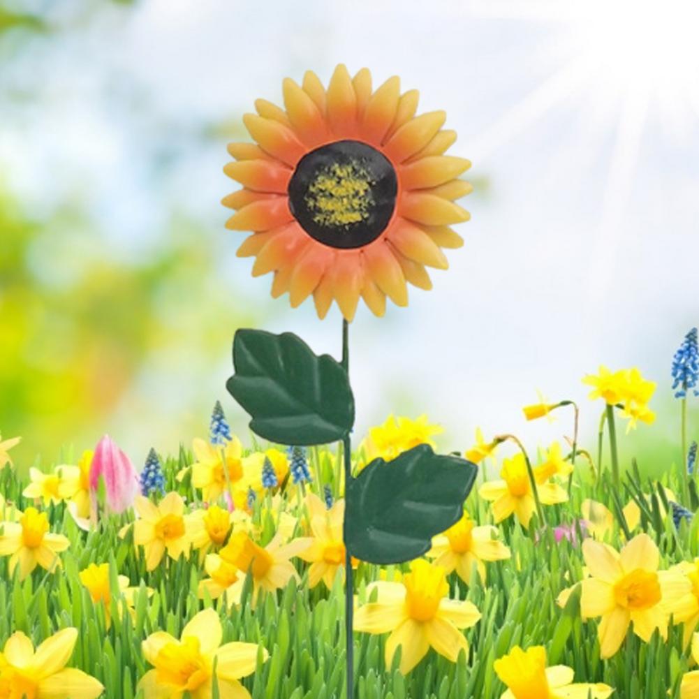Metal Sunflower Garden Stakes Sunflower Decor Meta... – Grandado