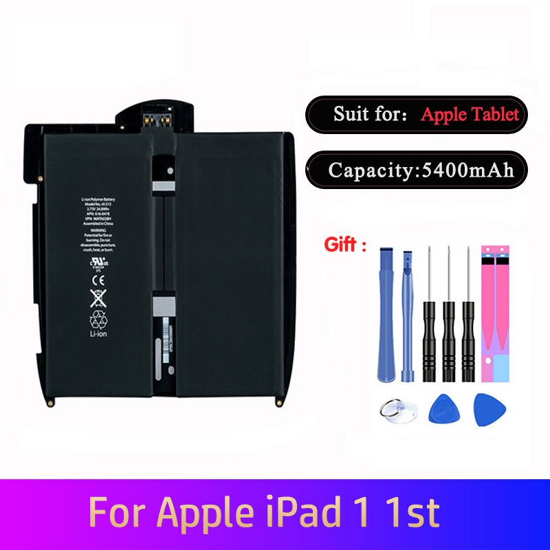 Tablet Battery For Apple iPad 1 1st Generation A13... – Grandado
