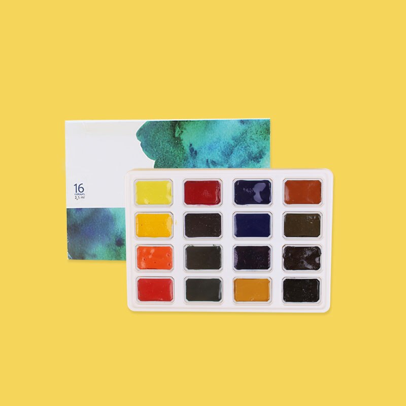 White Nights Rosa Solid Watercolor Paints 16/24Col... – Vicedeal