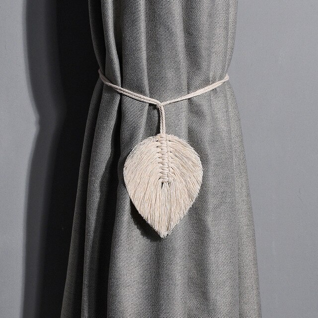 Blad Vormige Gordijn Tieback Macrame Gordijn Houde... – Grandado