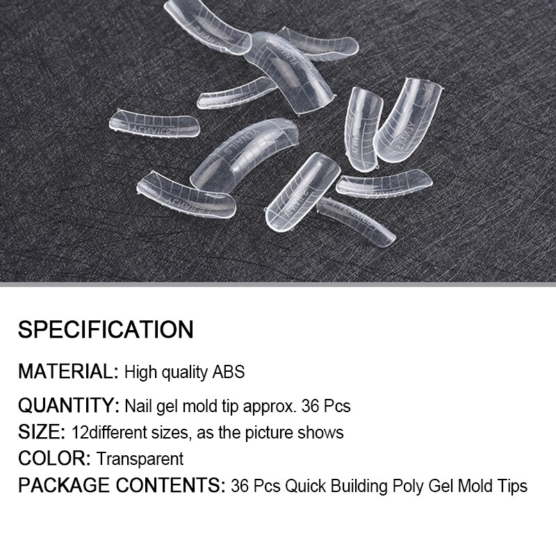 Supwee Nail Forms 36 Pcs Clear Nail Vorm Volledige... – Vicedeal