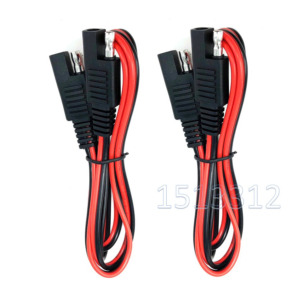2PCS 18AWG SAE to SAE Extension Cable Quick Disconnect Wire Harness SAE ...
