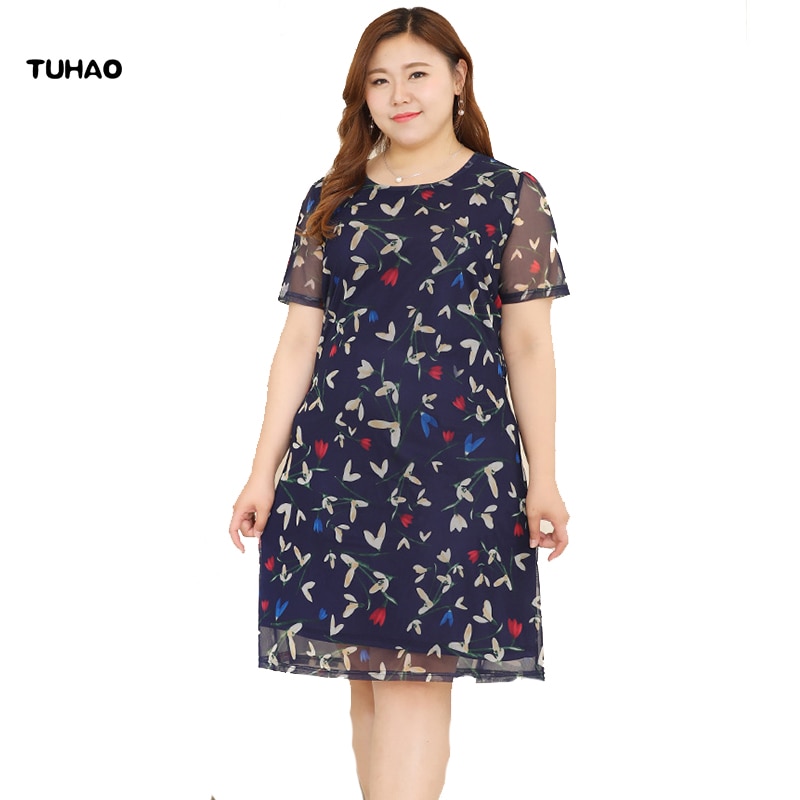 TUHAO Plus size 10xl 8XL 6XL SUMMER Print Floral D... – Grandado