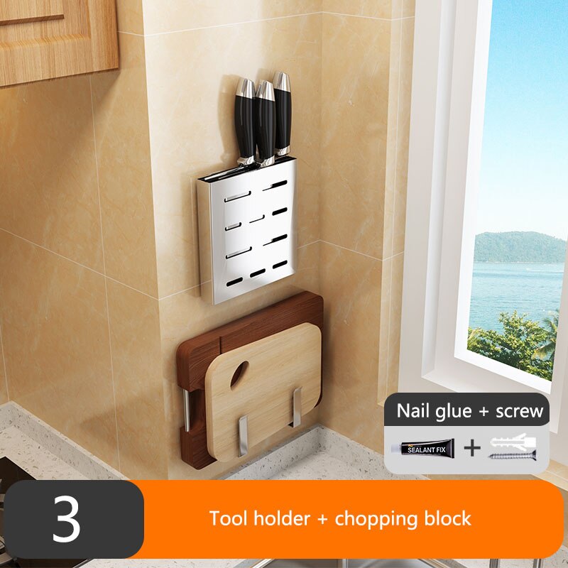 304 stainless steel kitchen rack, pot rack, wall-m... – Vicedeal