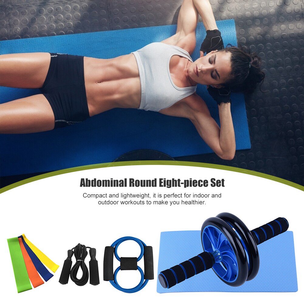 8-in-1 AB Rad Roller Kit Frühling Exerciser Bauch ... – Vicedeal