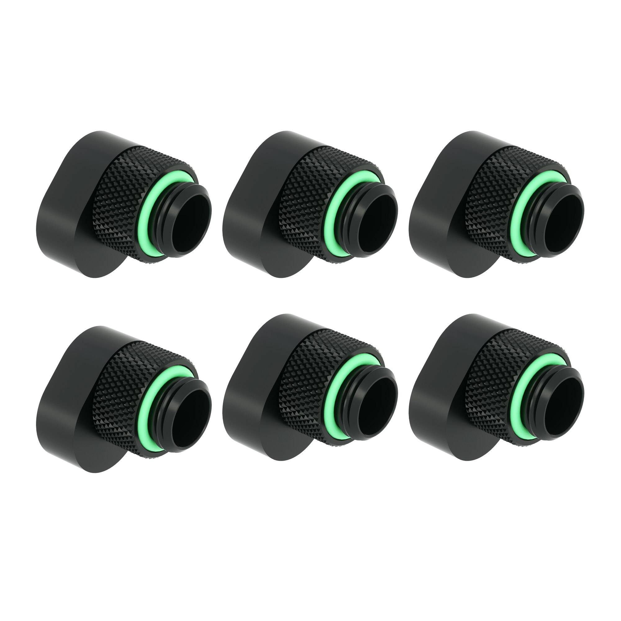 Barrow 6 pcs Offset Fittings G1/4＂ 360°rotation of... – Grandado