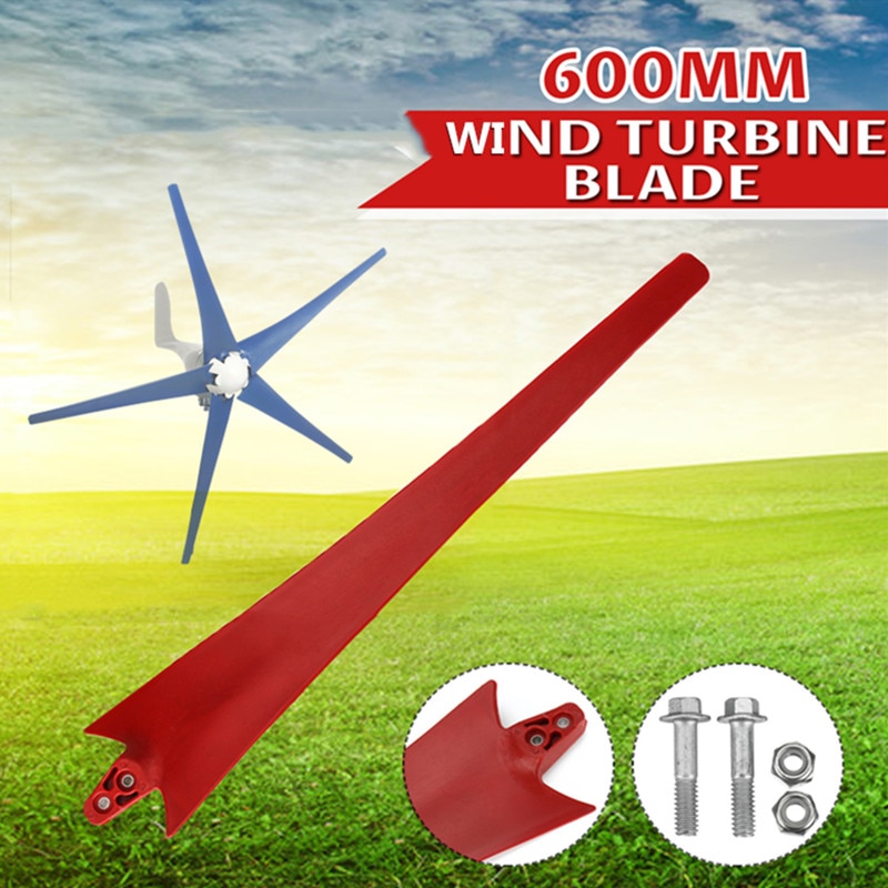 600mm High Strength Nylon Fiber Red Wind Turbines ... – Vicedeal