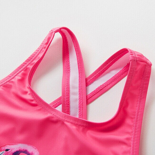 2-8T Girl Swimsuit Flamingo Print Children Swimwea... – Grandado