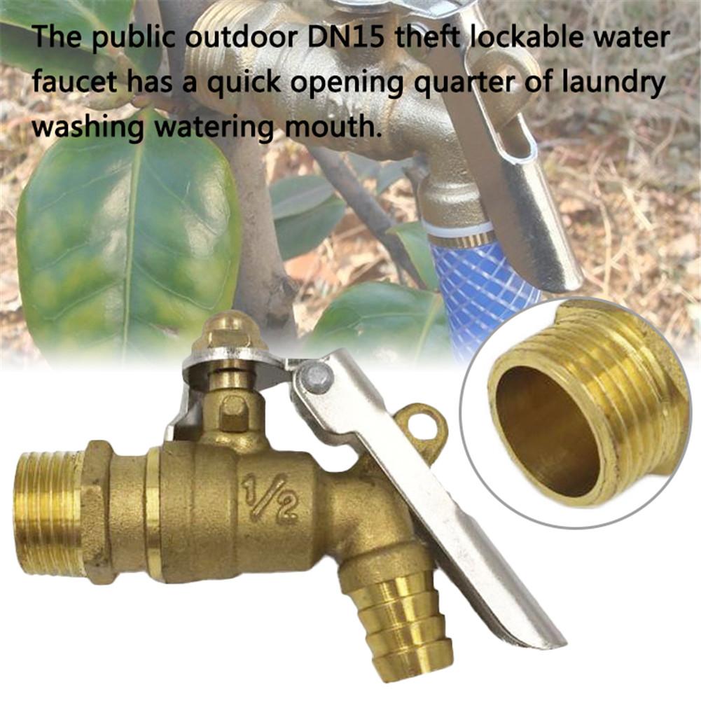 Outdoor Brass Faucet 1/2" Thread Brass Water Tap L... – Vicedeal