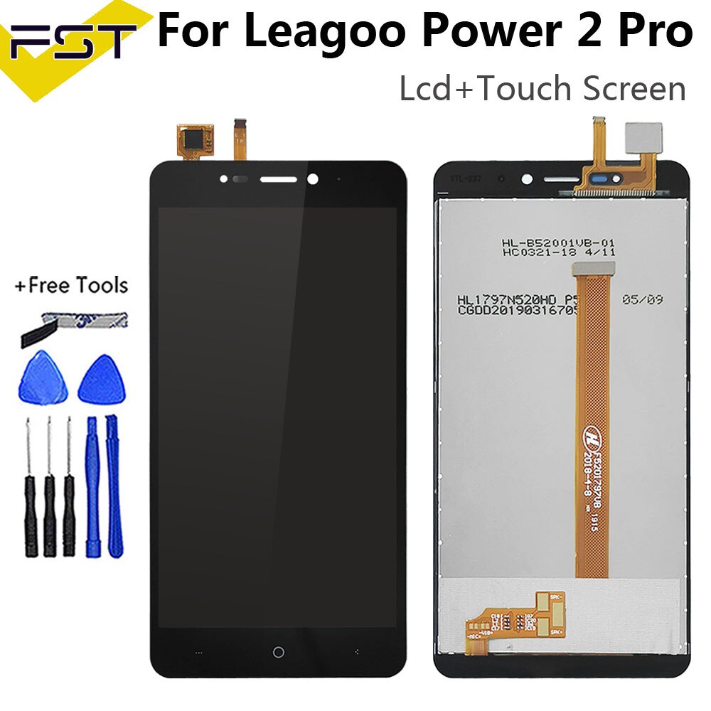 5.2 ''för leagoo power 2 pro lcd-skärm+pekskärmsdi... – Vicedeal