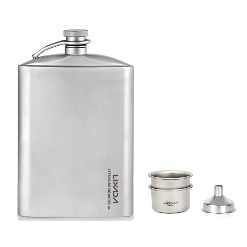 Lixada Titanium Flask 260/200ml Wine Hip Flagon w ... – Vicedeal