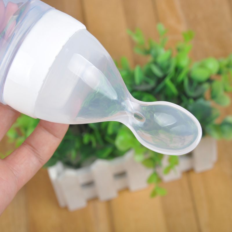 Pasgeboren Baby Knijpen Voeden Fles Siliconen Trai... – Grandado