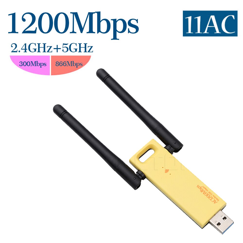 1200Mbps USB Adapter RTL8812 Wireless Network Card... – Vicedeal