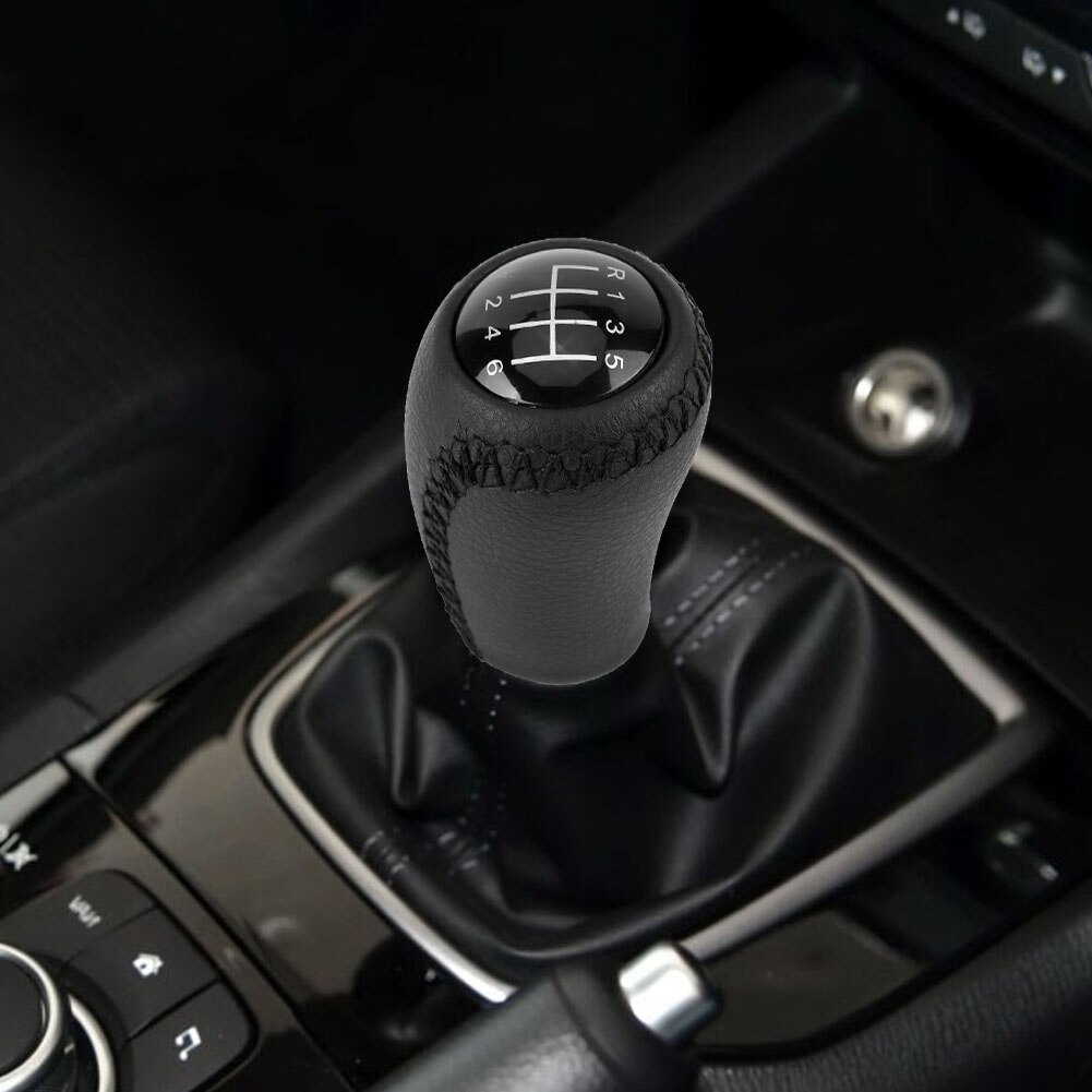 Leather Gear Stick Shift Knob Cover for Mazda 3 BK... – Grandado