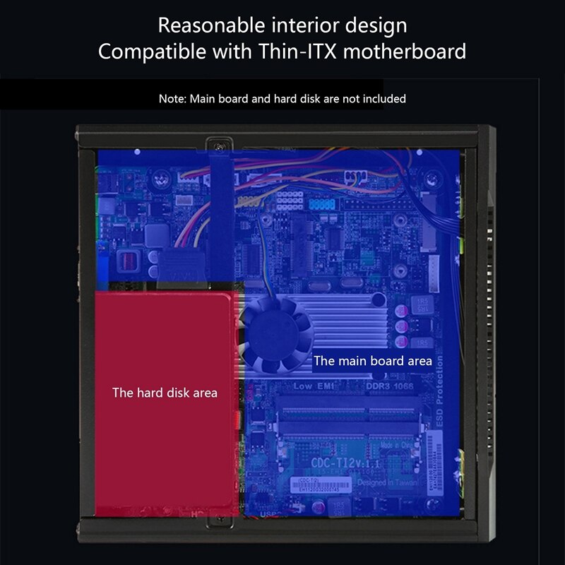 Tx01 Itx Case Htpc Chassis With Back Mount Bracket Grandado