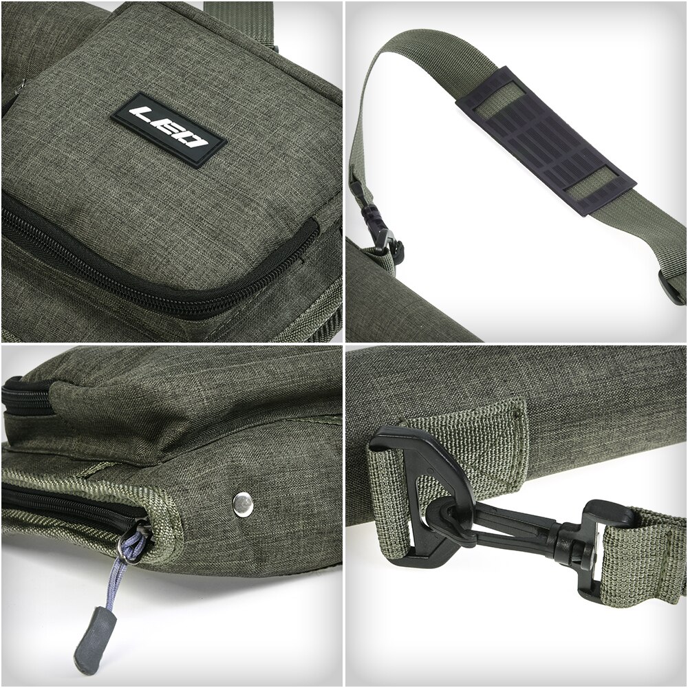 LEO Canvas Fishing Rod Bag Portable Fishing Rod Re... – Grandado