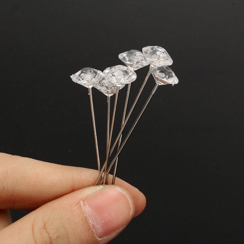 100pcs Diamante Diamond Pins Wedding Buttonholes B... – Grandado