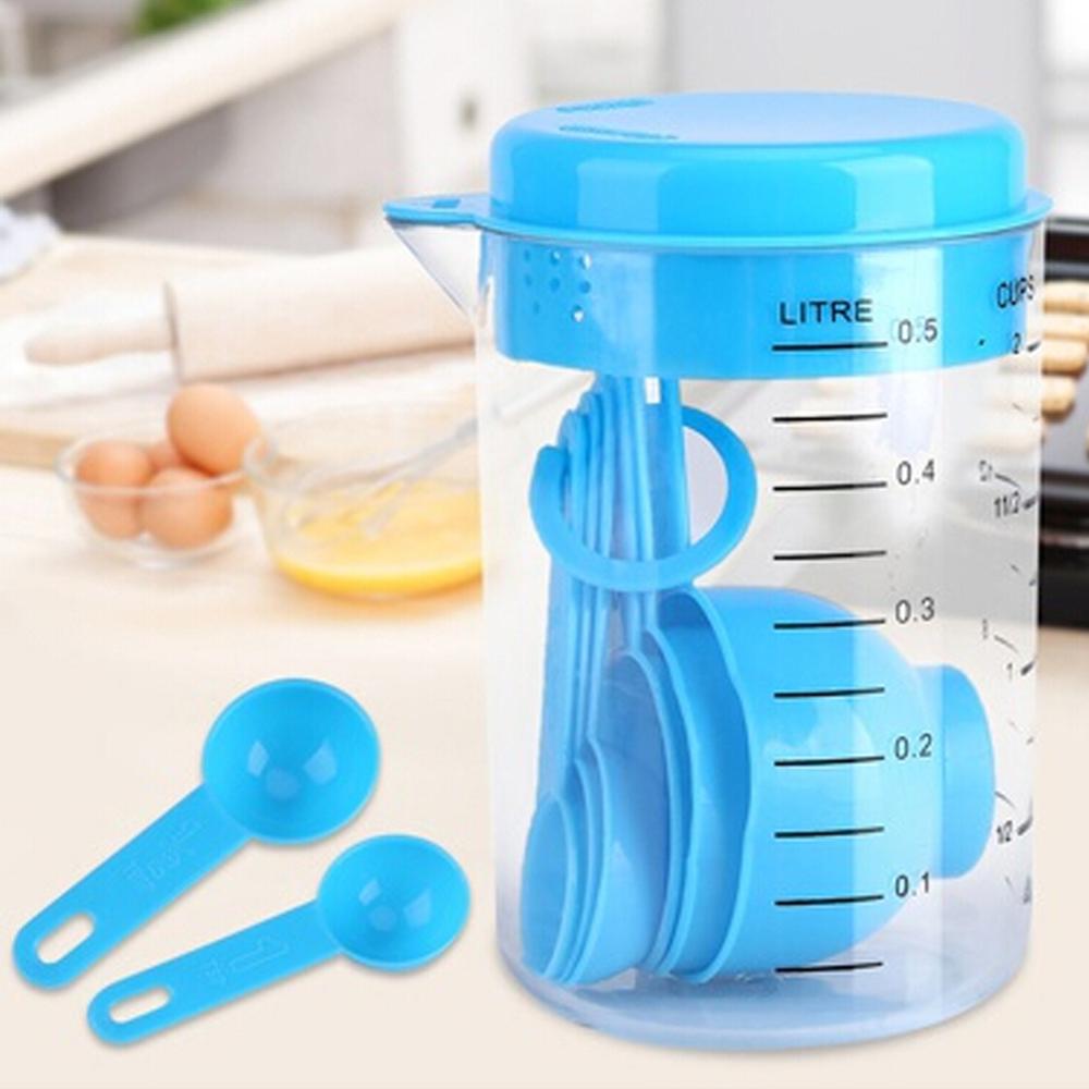 7 Pcs/Set Kitchen Measuring Tools Blue Pink Plasti... – Vicedeal