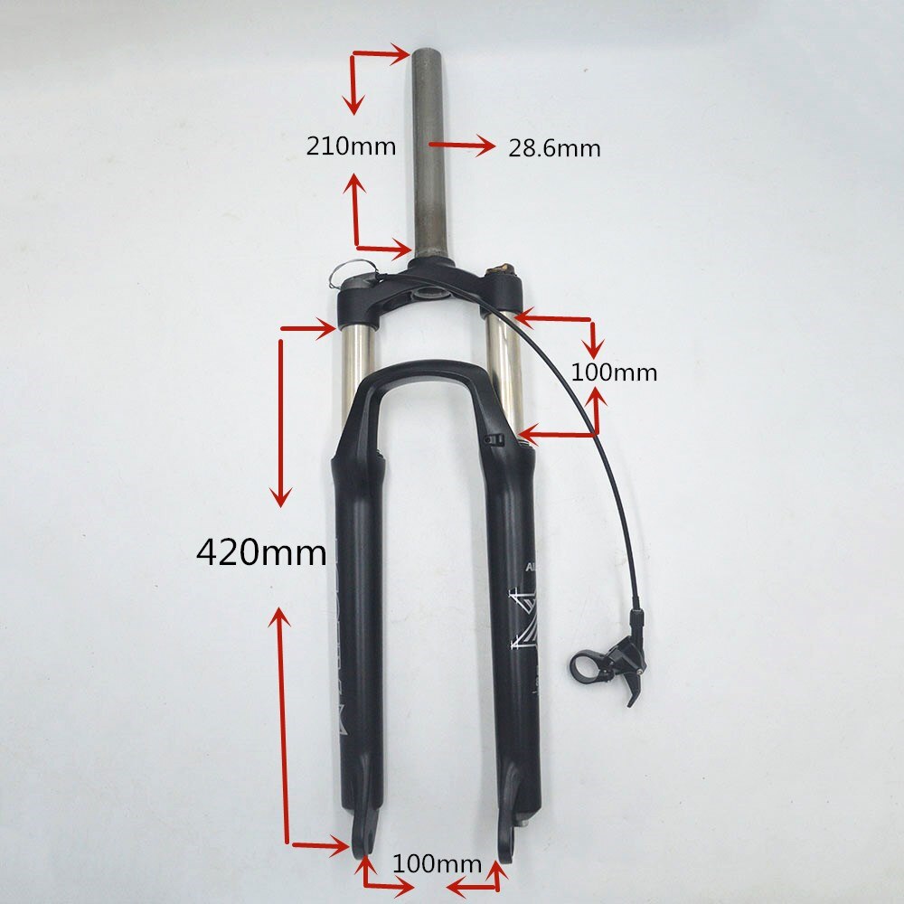 Mountain Bike Fork MTB Suspension Travel 100mm Wir... – Grandado