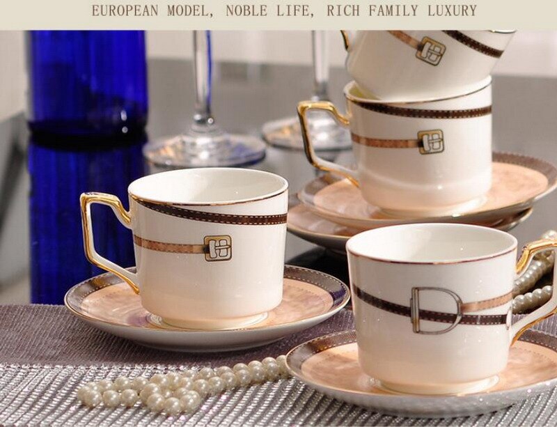 European British ceramic bone china tea set coffee... – Grandado