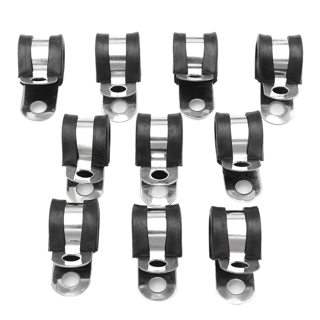10Pcs 13mm 1/2" P Tube Clips Pipe Line Clamp P Typ... – Grandado
