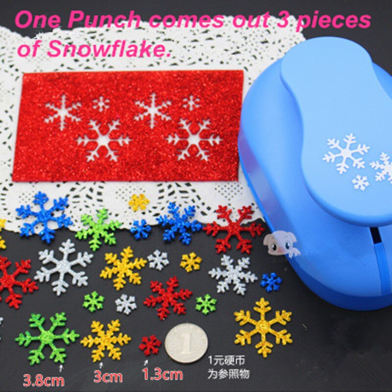Free ship 3 inch Christmas snow paper punch 3 piec... – Grandado